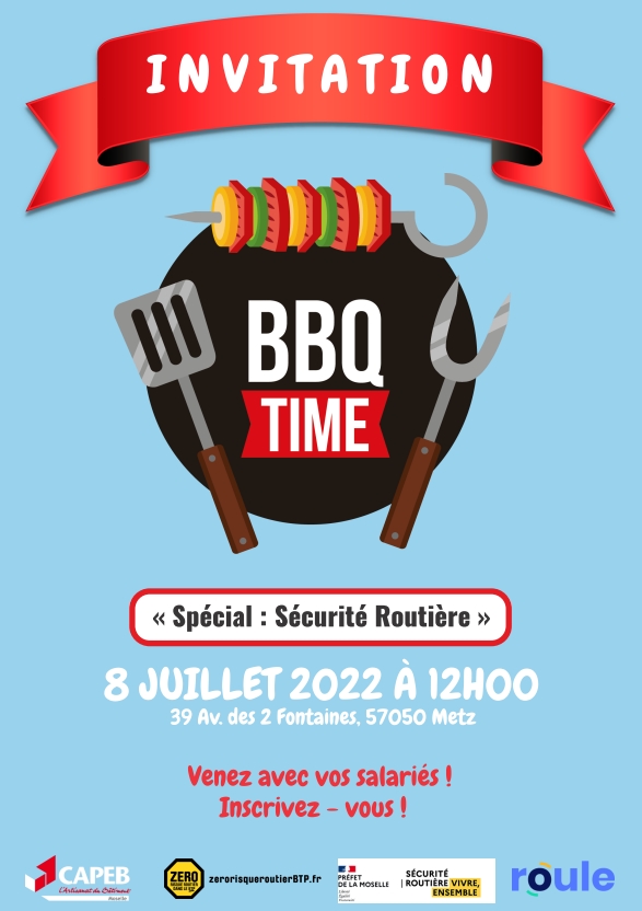Notre Barbecue revient c'est le 8 juillet 2022 ! On vous y attend ! | CAPEB Moselle